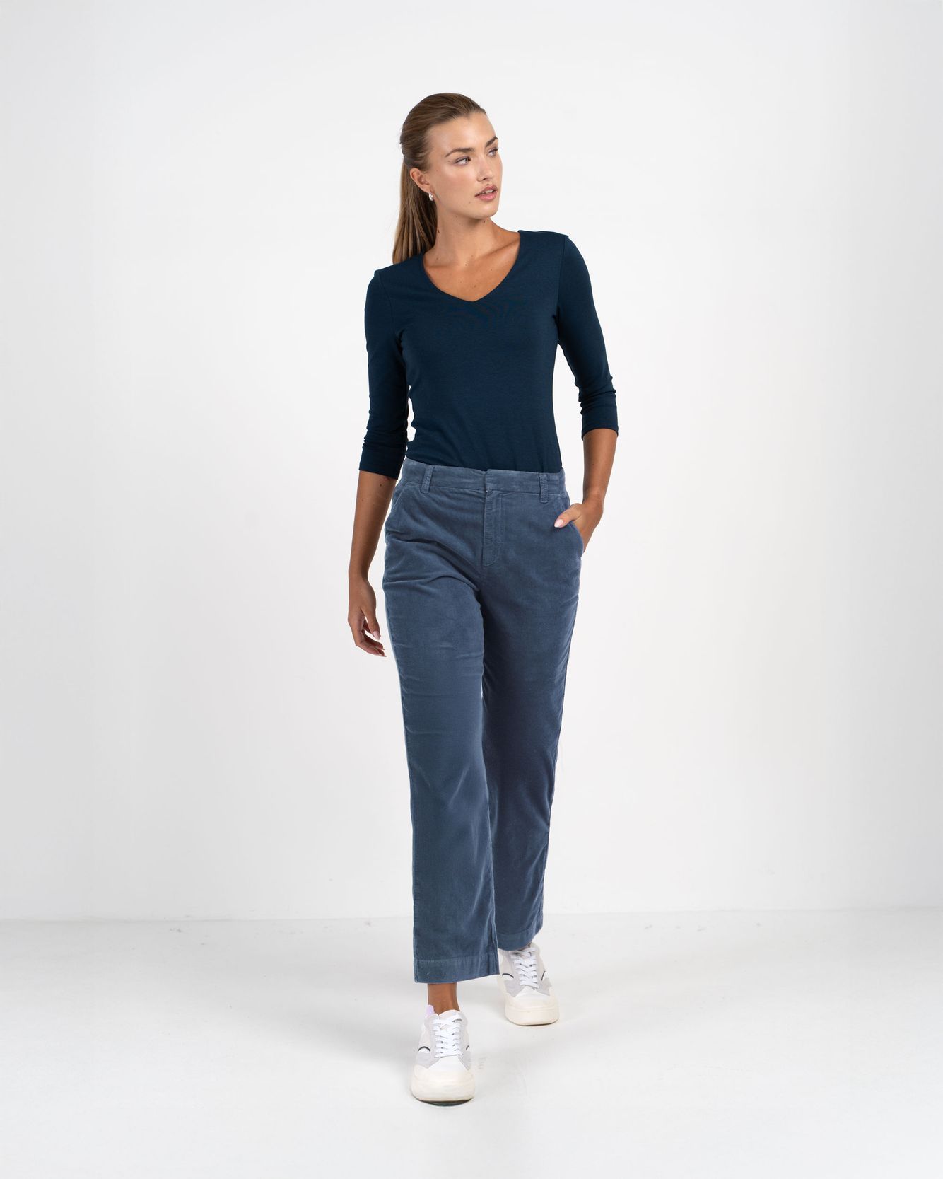 Jamie Cord Straight Trousers