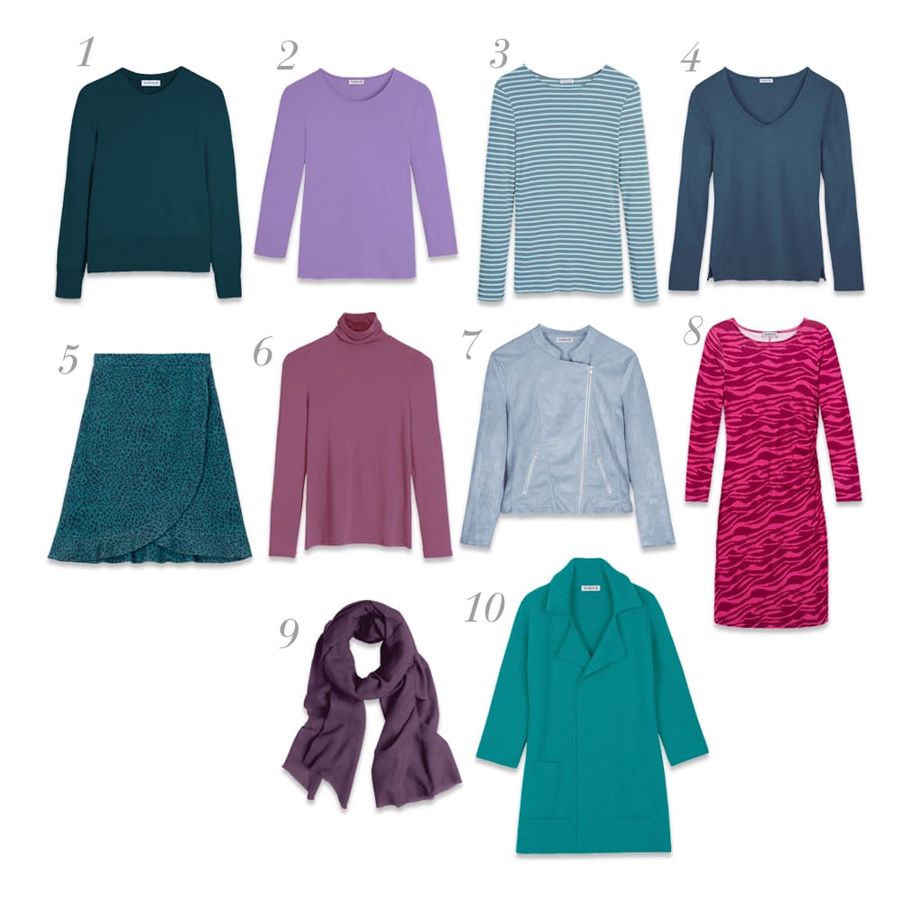 10 items, 10 outfits - Summer