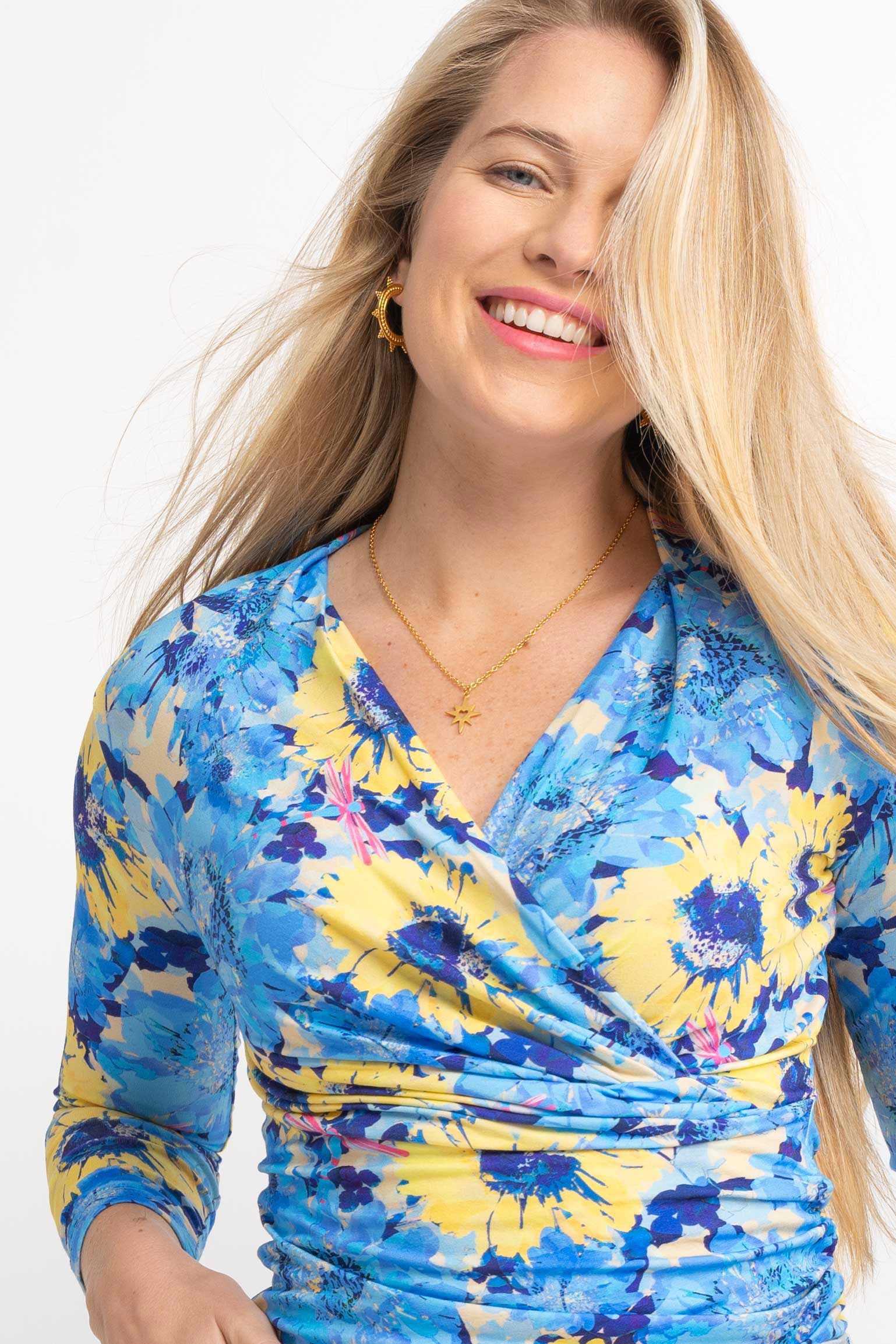 Camille 3 4 Sleeve Crossover Camille 3 4 Sleeve Crossover