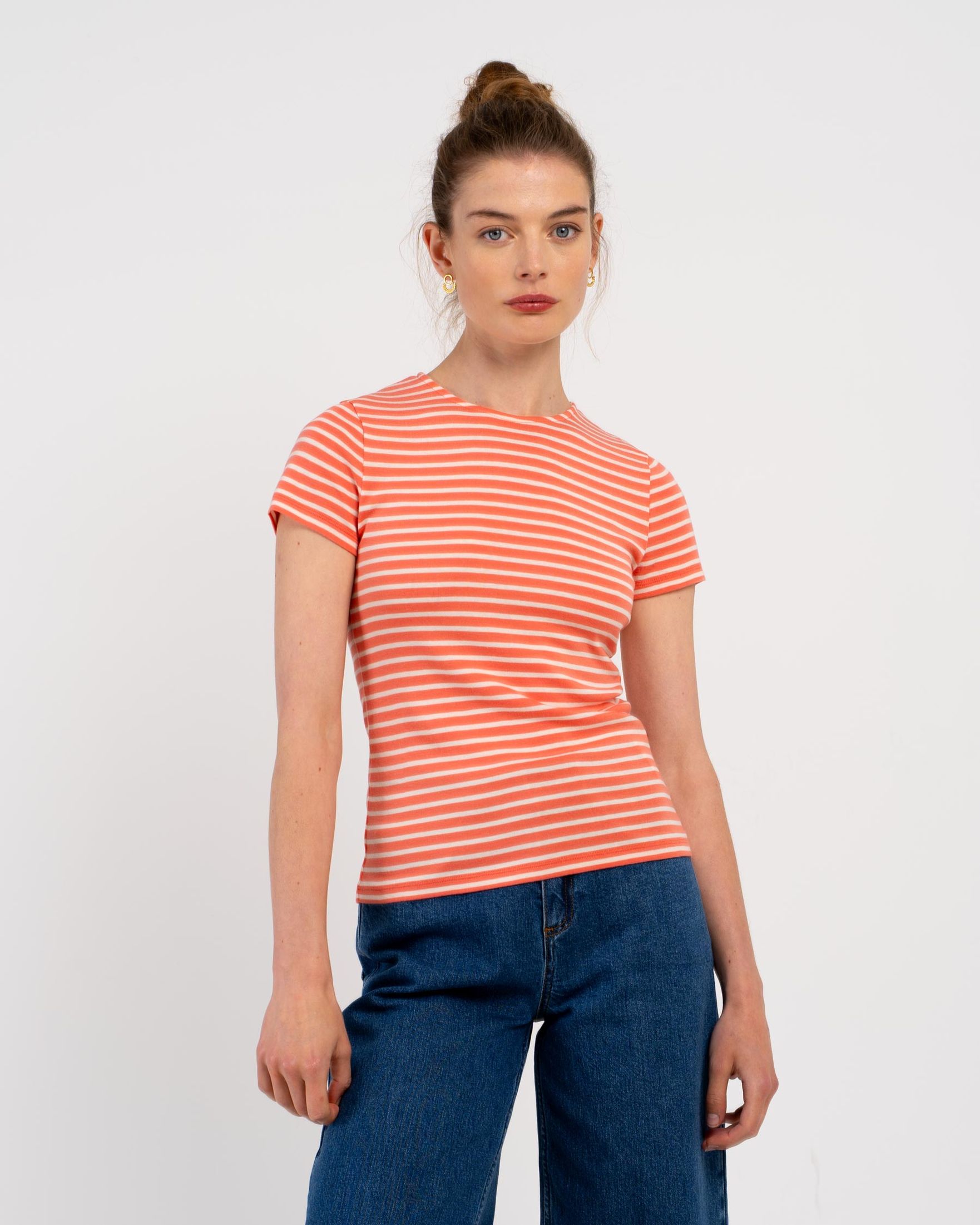 Stripey Crew Neck Tee