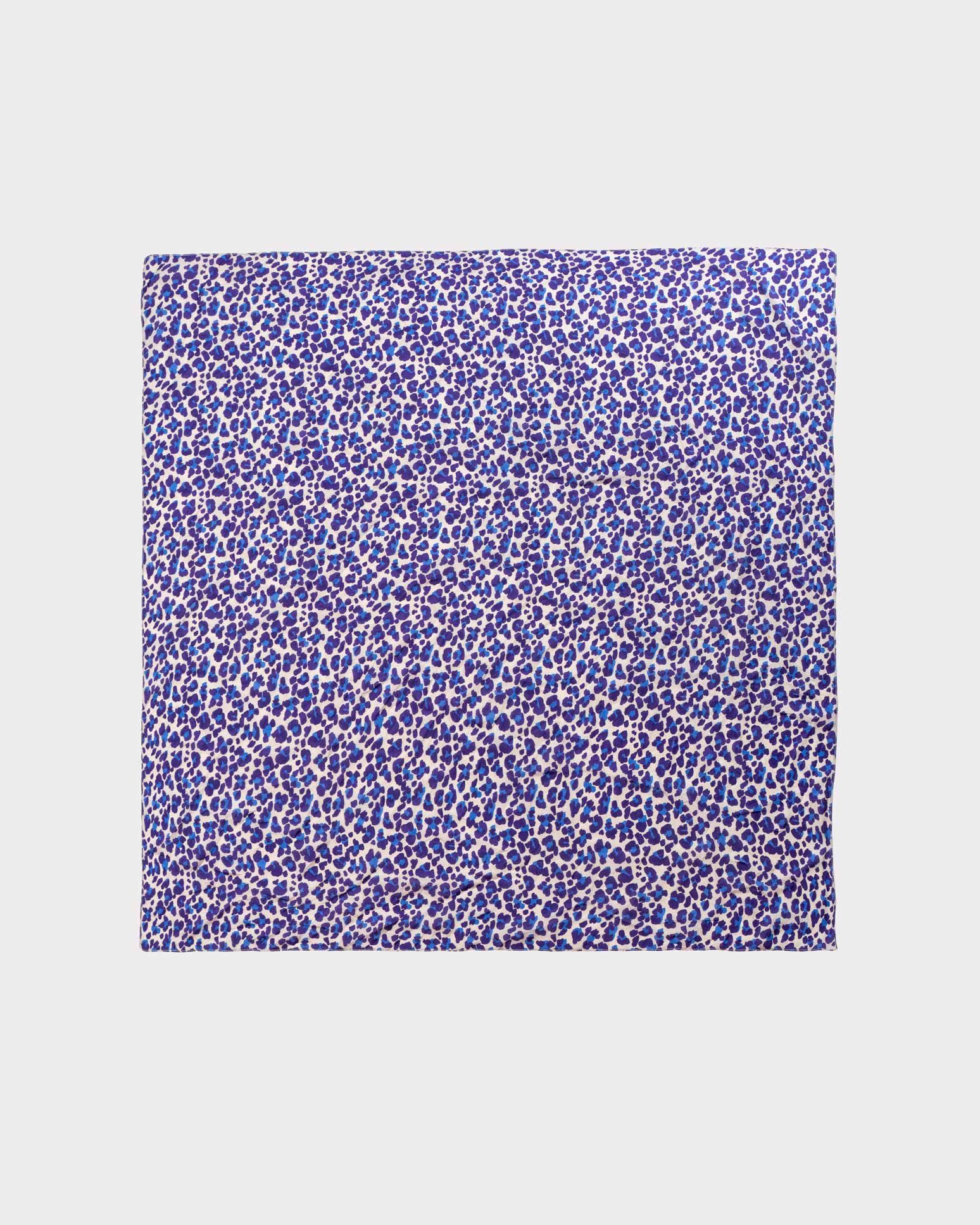 Sylvie Leopard Square Silk Scarf