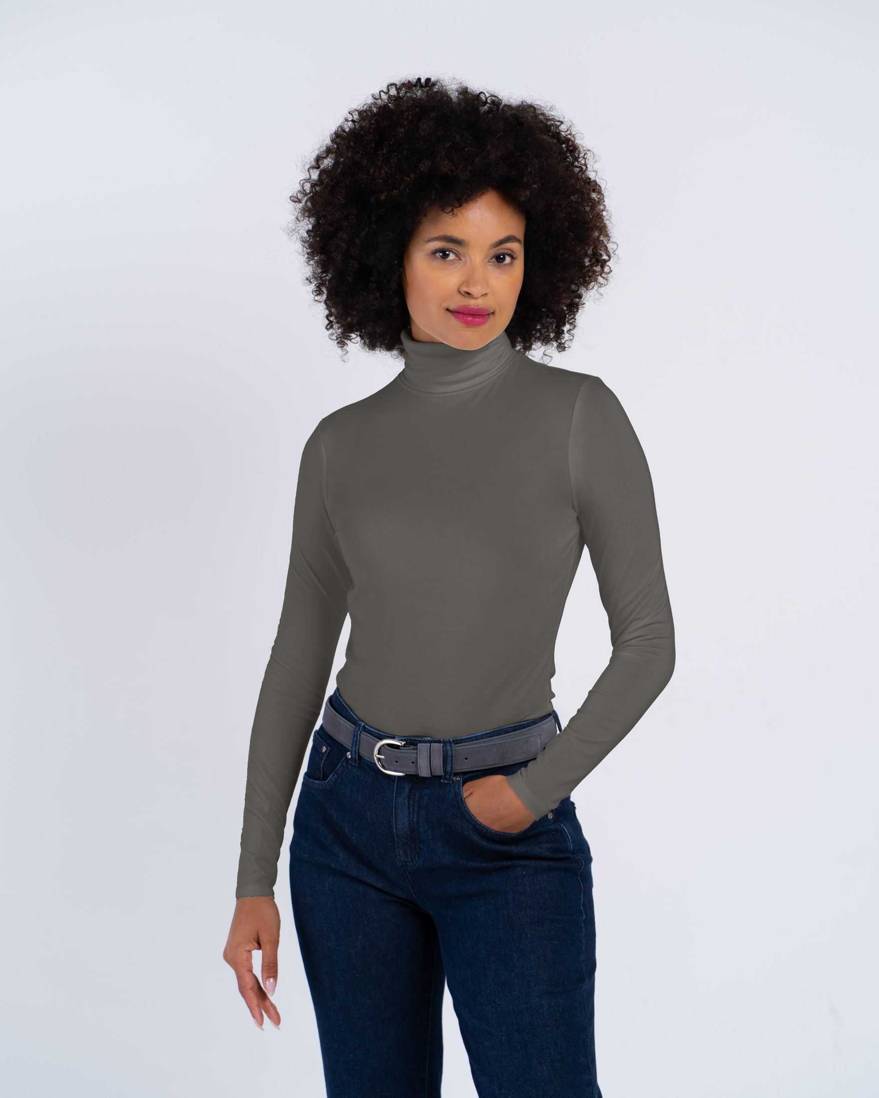Silky Roll Neck