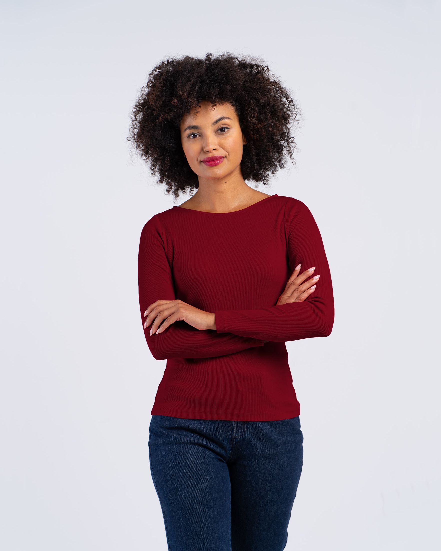 Rib Boat Neck
