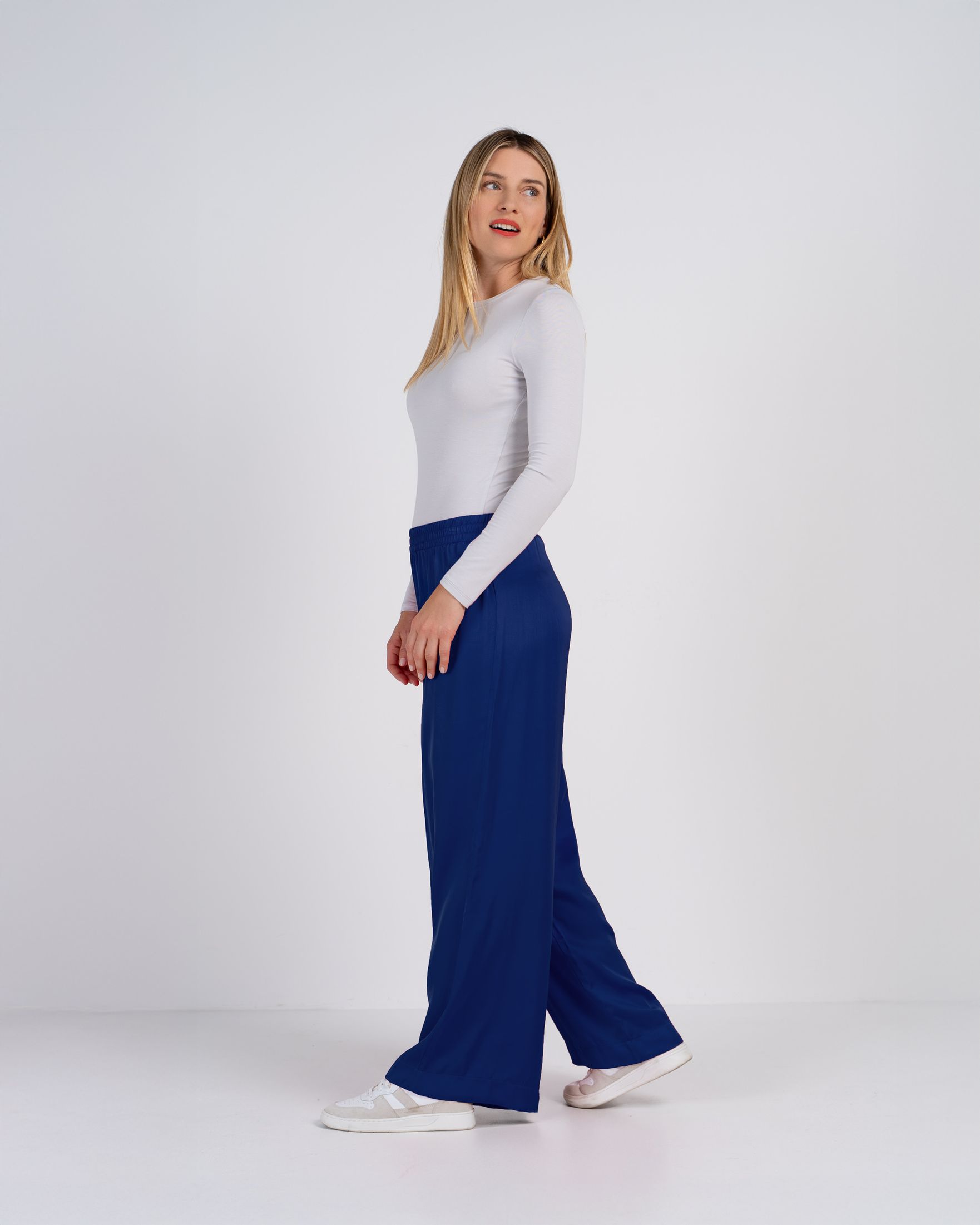 Satin Wide Leg Trousers