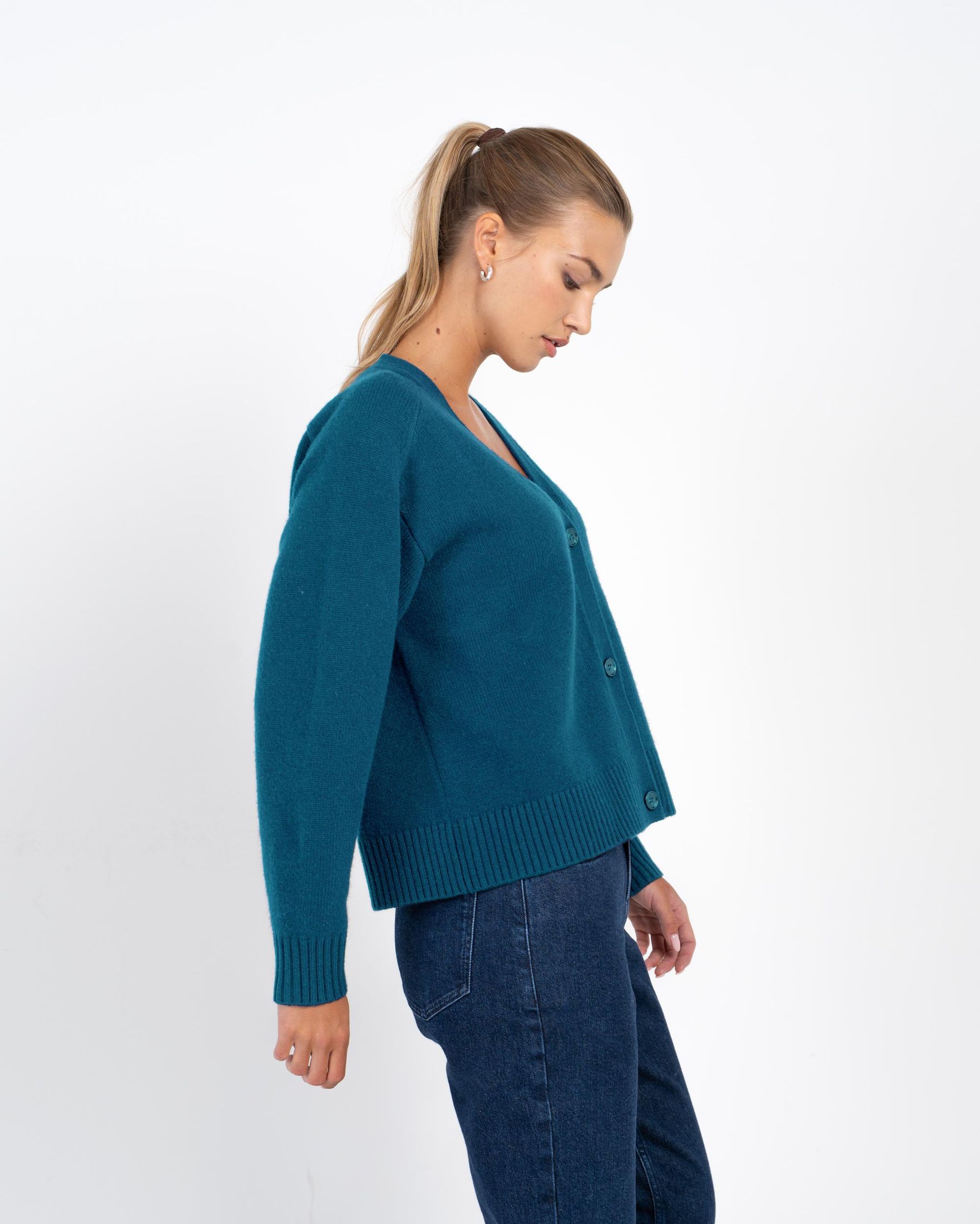 Merino Boxy Cardigan