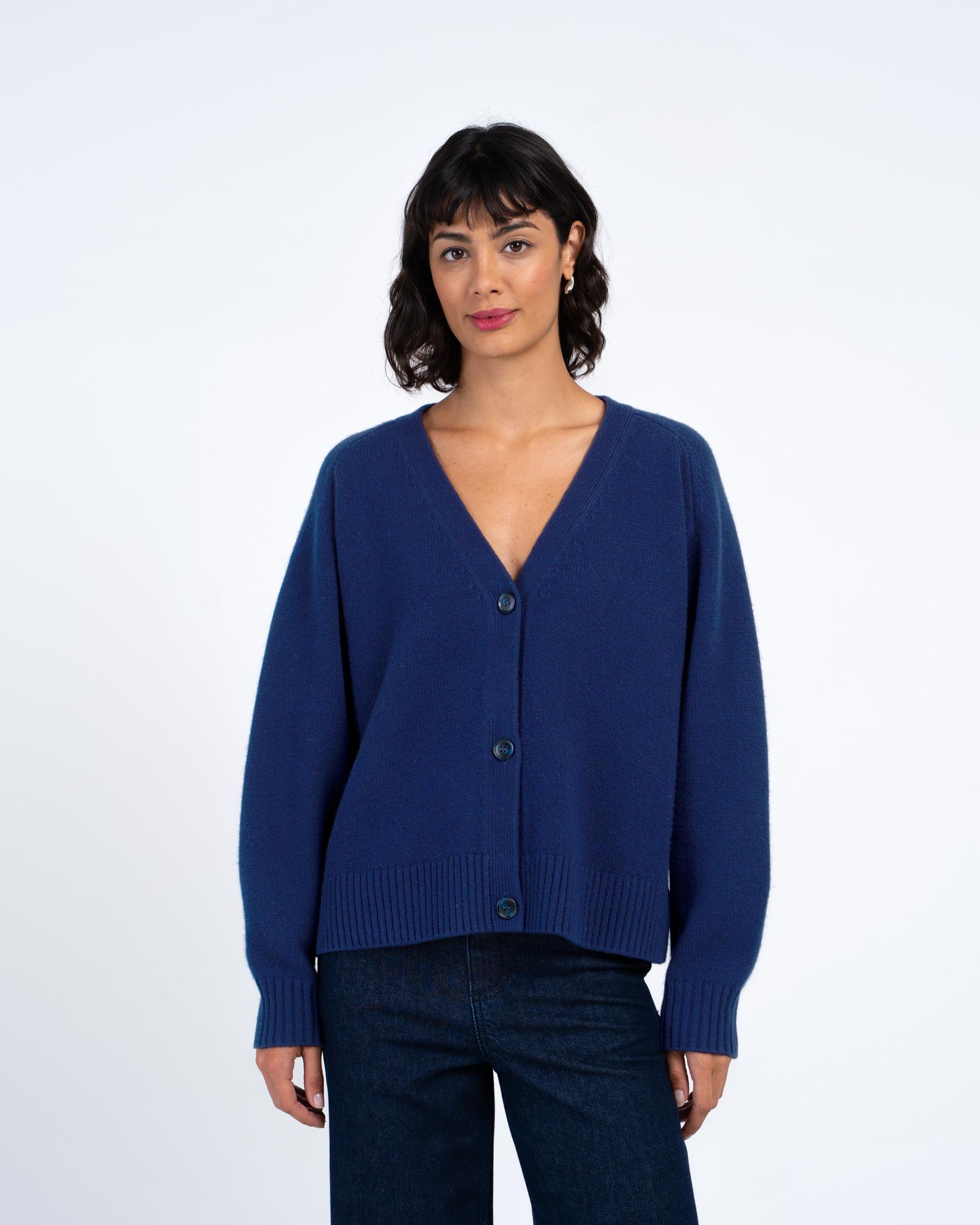 Merino Boxy Cardigan