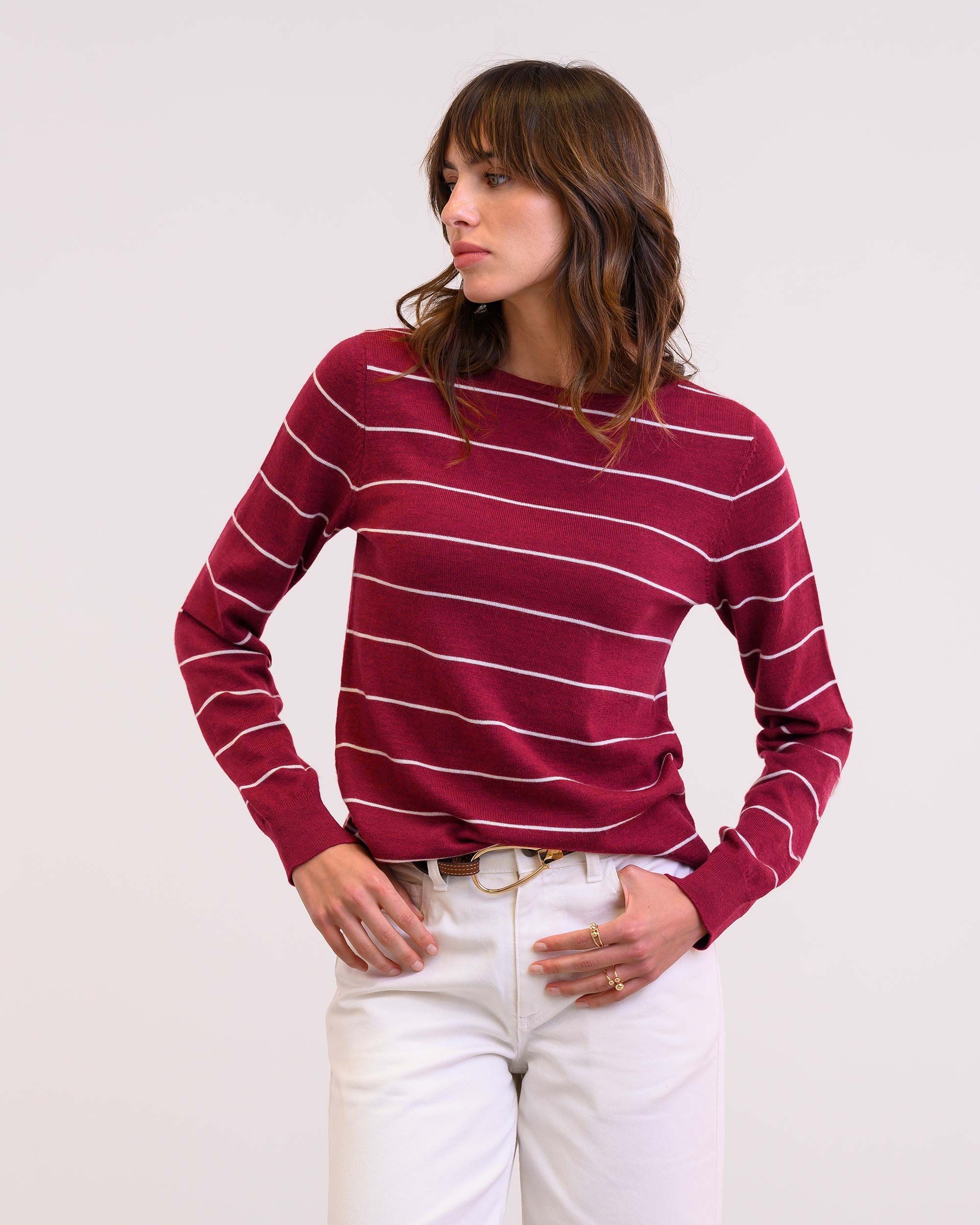 Celtic Merino Fine Knit Boat Neck Jumper