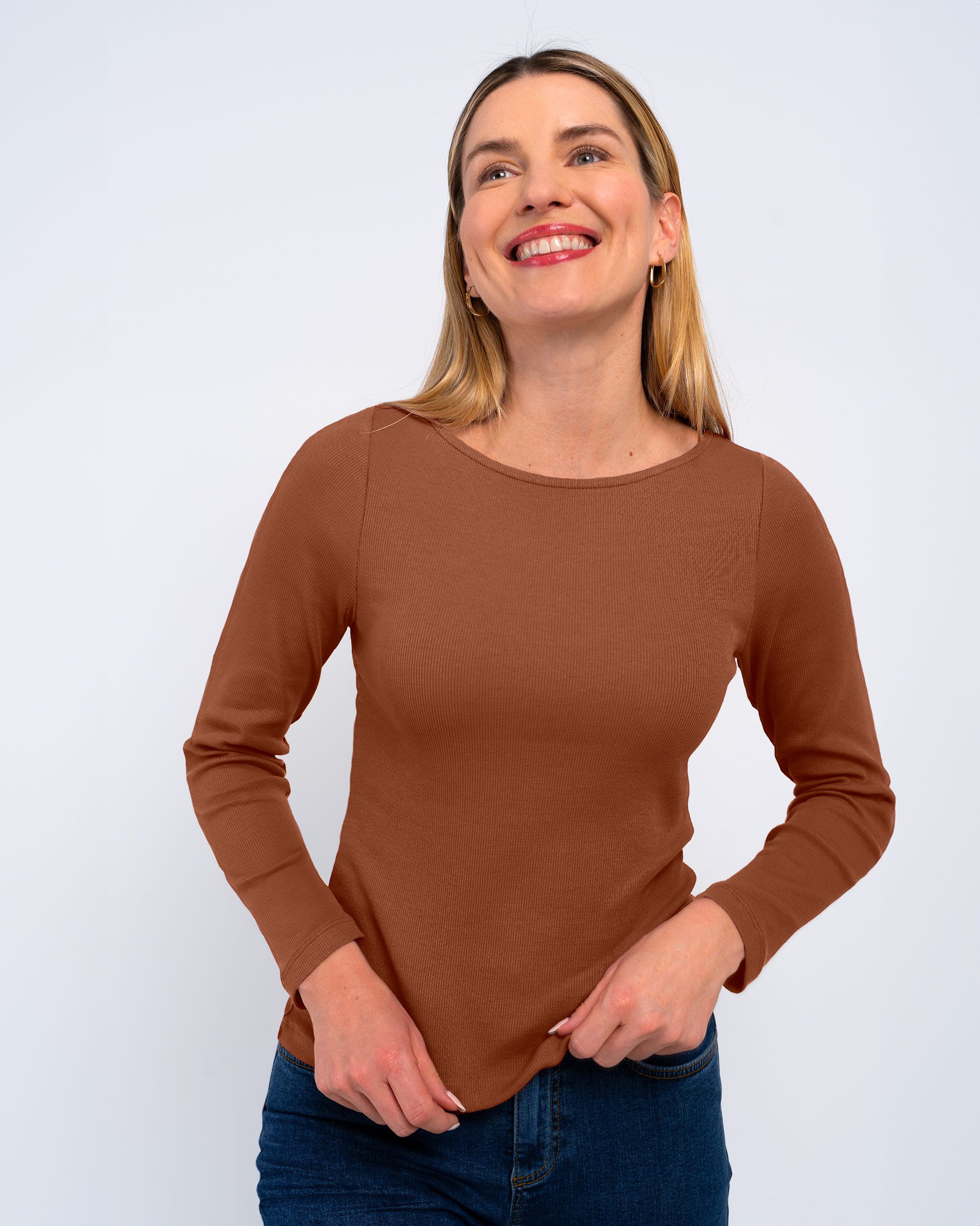 Rib Boat Neck